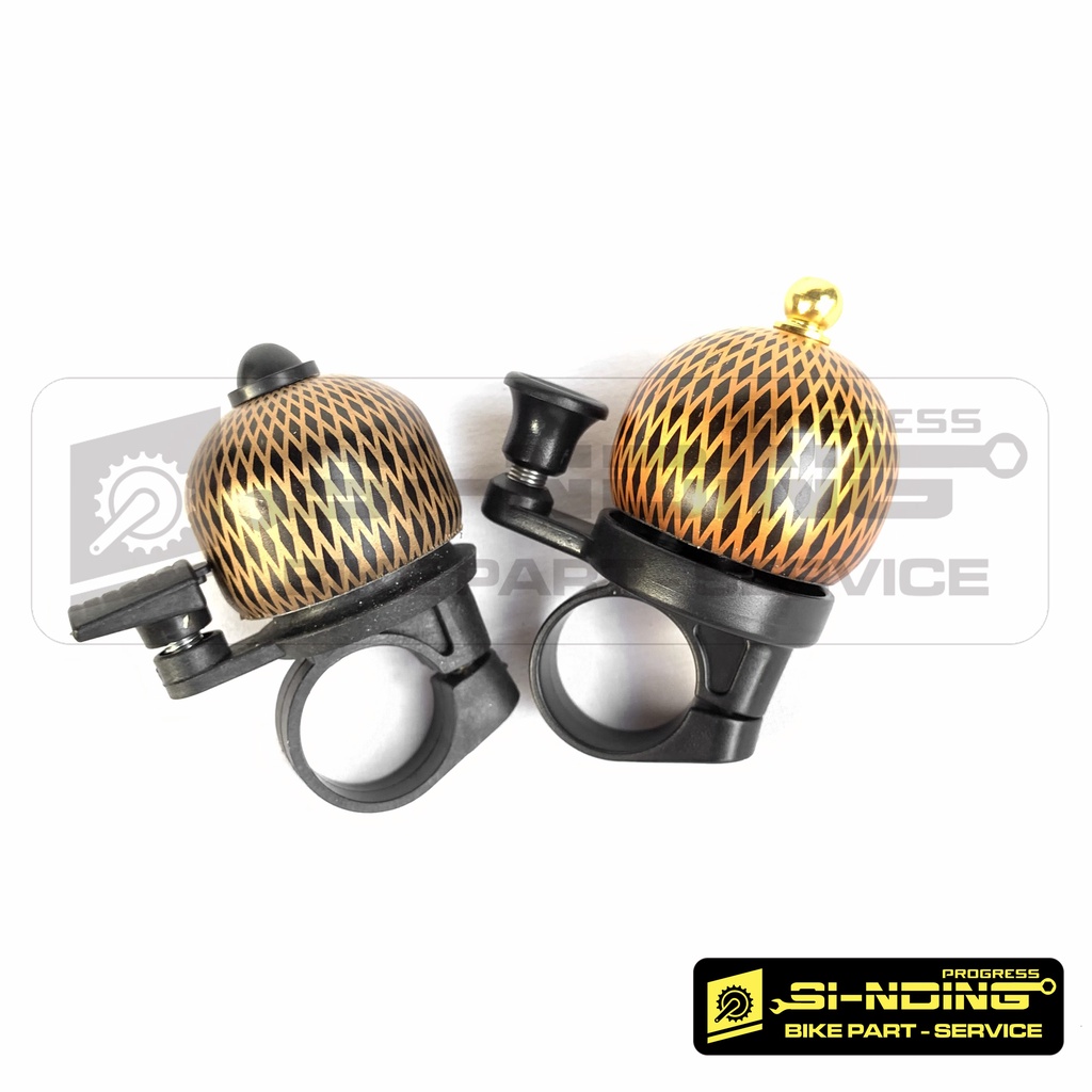 Bell Ting Bicycle Dome Tower Gold Taiwan RRT Loud Sound | Shopee ...