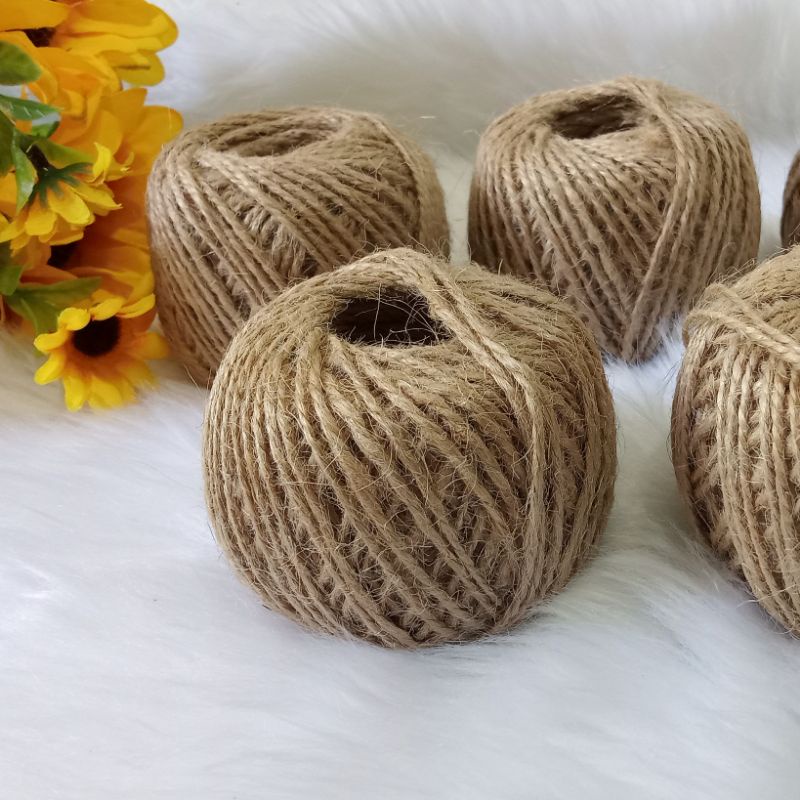 Jute strings/Jute twine for crafts/48m(157ft per roll) | Shopee Philippines
