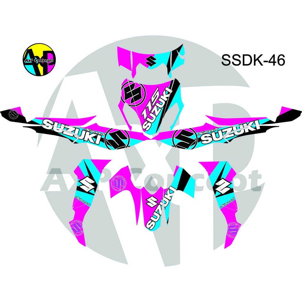 Suzuki Smash 115 Decals SSDK-46 (Laminated) | Shopee Philippines