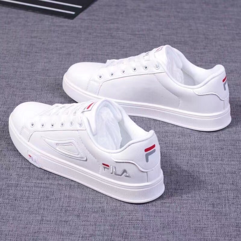 FILA Shoes for uni Korean inspired low cut leather Shoes white shoes for unisex 136 Shopee Philippines