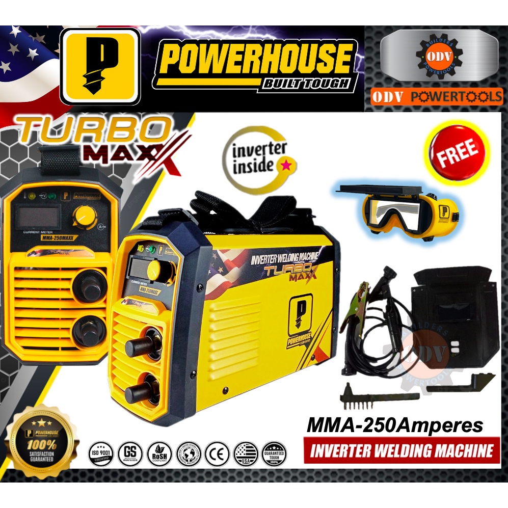 POWERHOUSE USA Inverter Type Welding Machine TURBOMAXX 250A SERIES MMA ...