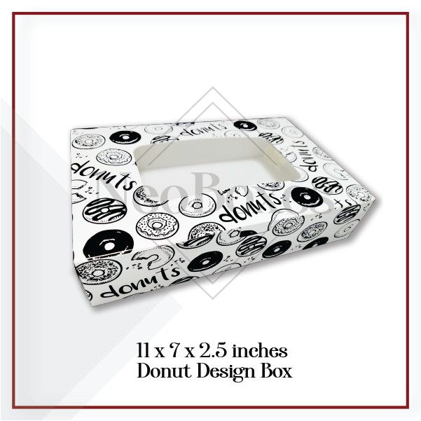 NeoBoxes | 11x7x2.5” Donut Design Box, 20s | Shopee Philippines