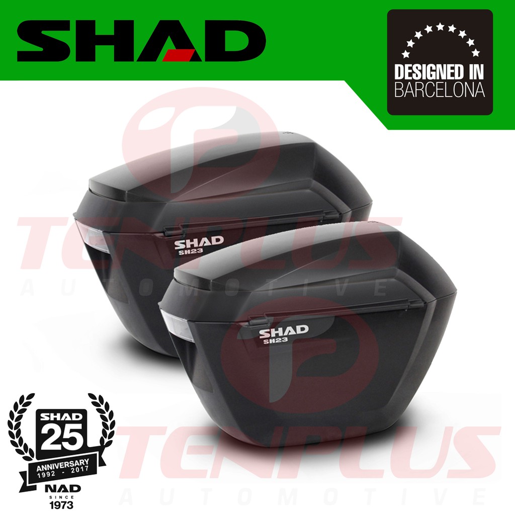 Shad Motorcycle Box SH23 Side Case Black; Aluminum | Shopee Philippines