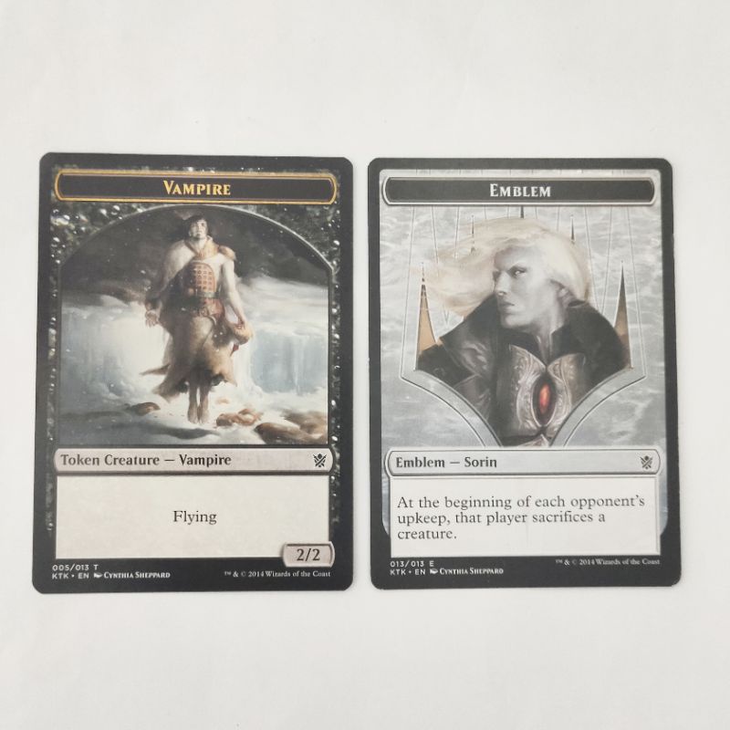 MTG Card VAMPIRE Token with SORIN Emblem Magic the Gathering Trading ...