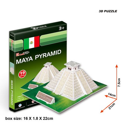 3d Mini Mexico Maya Pyramid Puzzle Mini Mexico Maya Pyramid · Fun 3D ...
