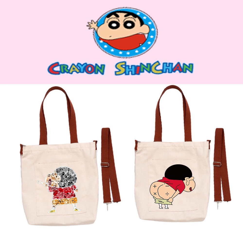 Crayon Shin-chan Cute Bag Crossbody Bag Cartoon Handbag Zipper Canvas ...