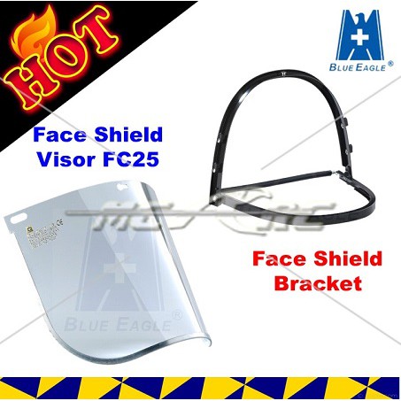 Blue Eagle Face Shield Visor FC25 with Blue Eagle Face Shield Bracket ...