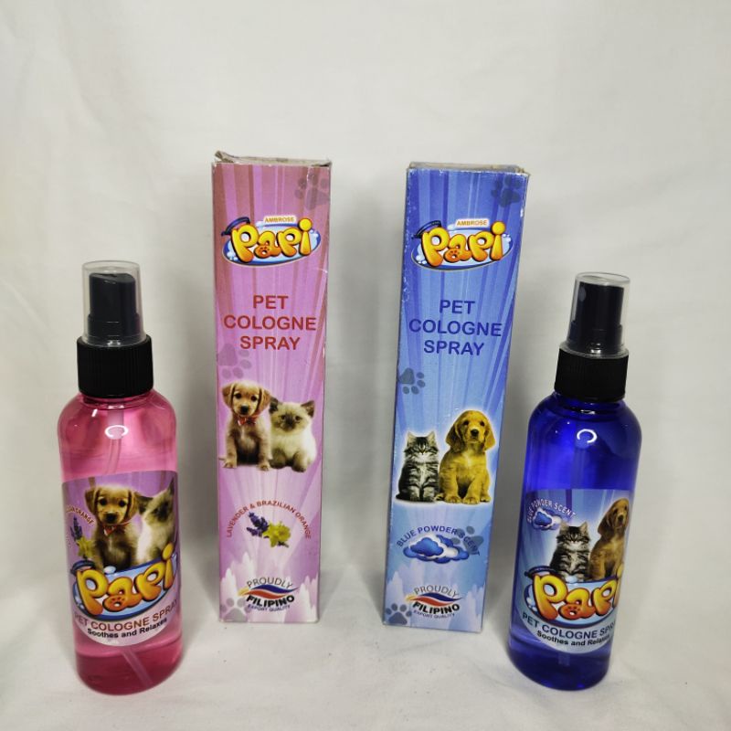 PAPI Pet Cologne Spray (Lavender & Brazillian Orange and Blue powder ...
