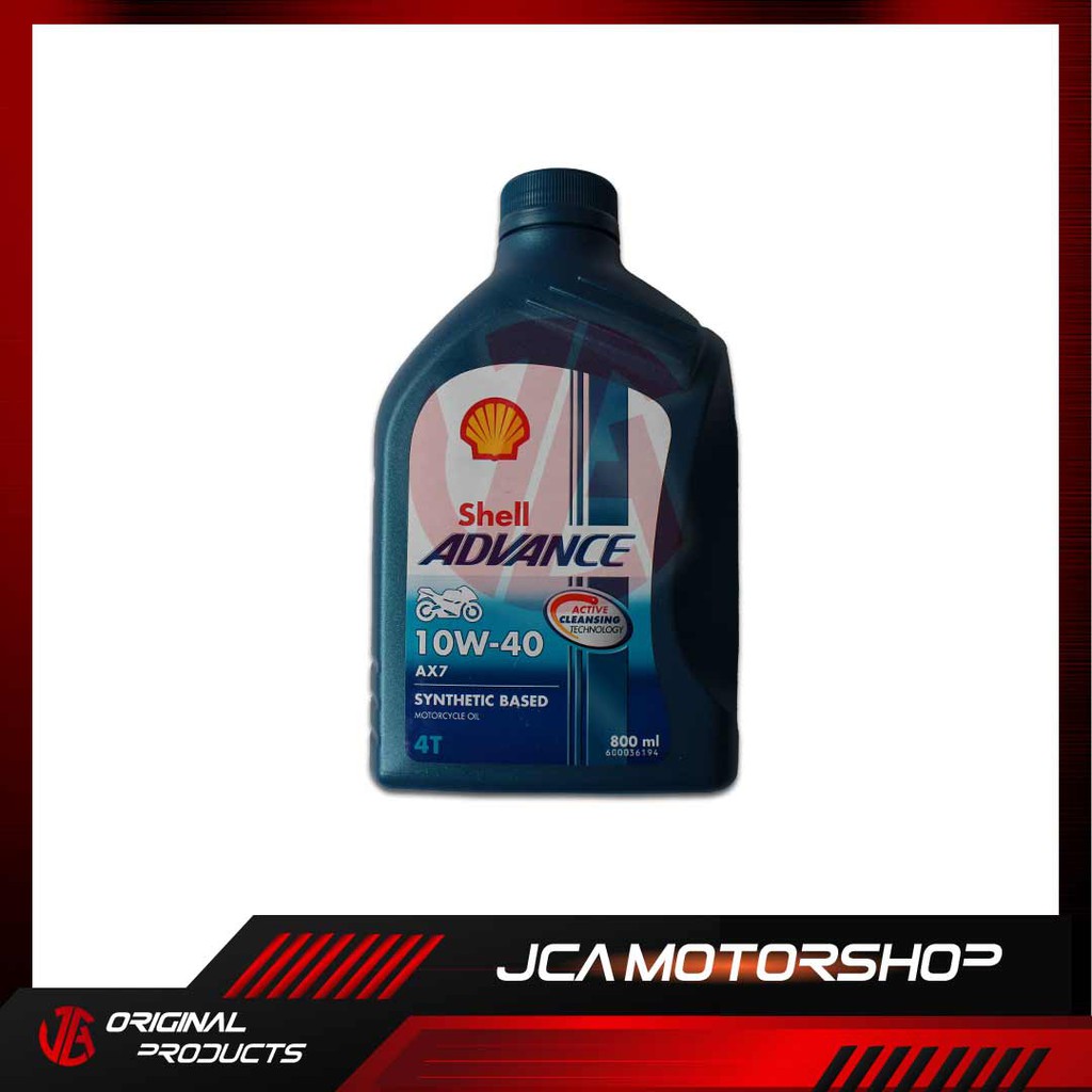 SHELL ADVANCE MOTORCYCLE OIL SYNTHETIC BASED 10W-40 4T 800ML (AX7 ...