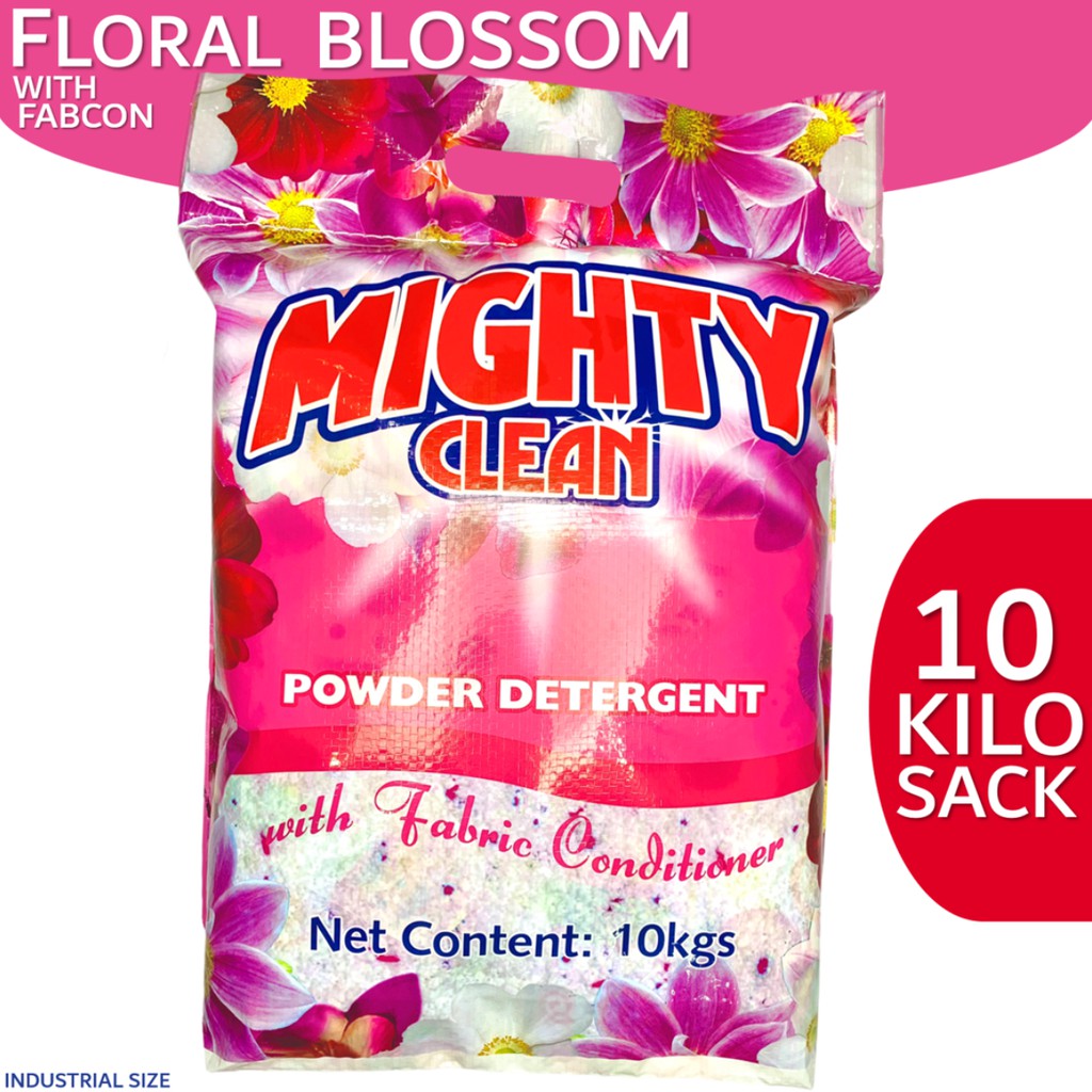 Mighty Clean Detergent Powder Floral Blossom 10kgs | Shopee Philippines