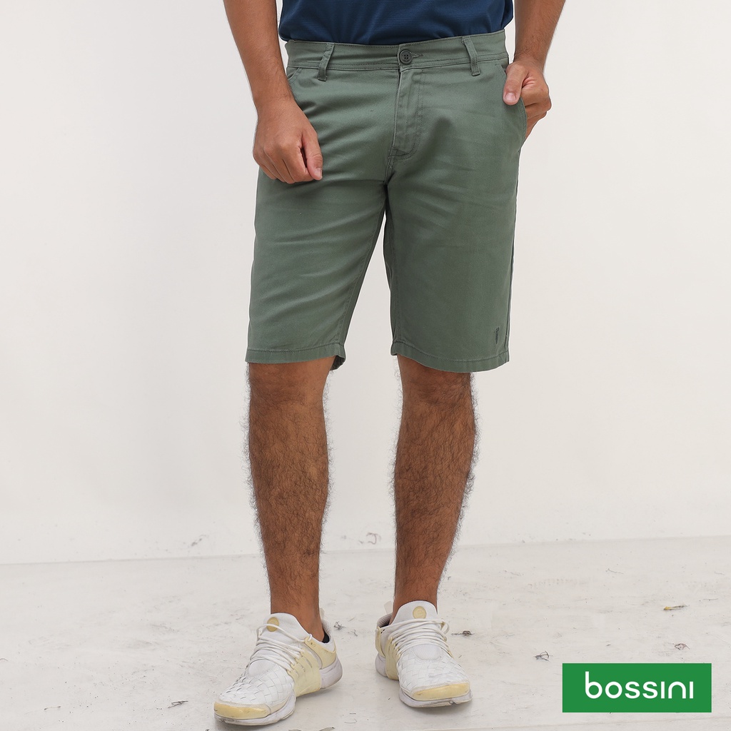 Bossini Twill Tapered Shorts BMB22-0059 (Dark Forest) | Shopee Philippines