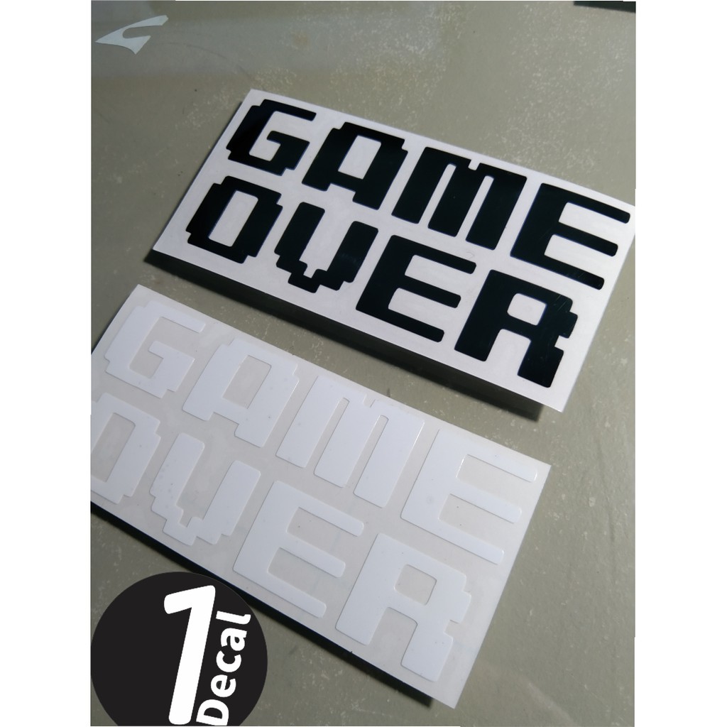 Super mario game over sticker decal | Shopee Philippines