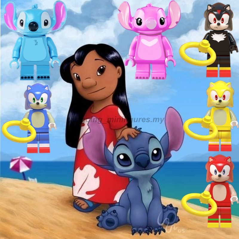 Compatible With Minifigures Lilo Stitch Angie Building Blocks Toys For ...