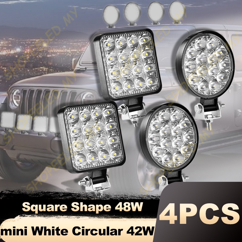 48W 42W LED bars work light 12v 24V led beam Lamp headlight barra ...