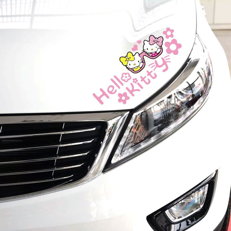 28x11cm Hello Kitty Car Stickers Car Eyebrow Sticker Car Accessories ...