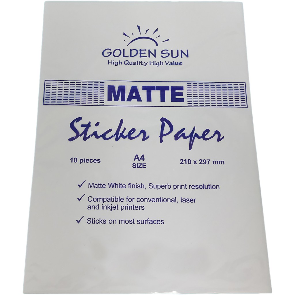 STICKER PAPER A4 ( TINGI 1 PIECE) | Shopee Philippines