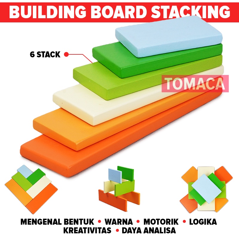 KAYU Montessori Children's Educational Wooden Toys Rectangle Wooden ...