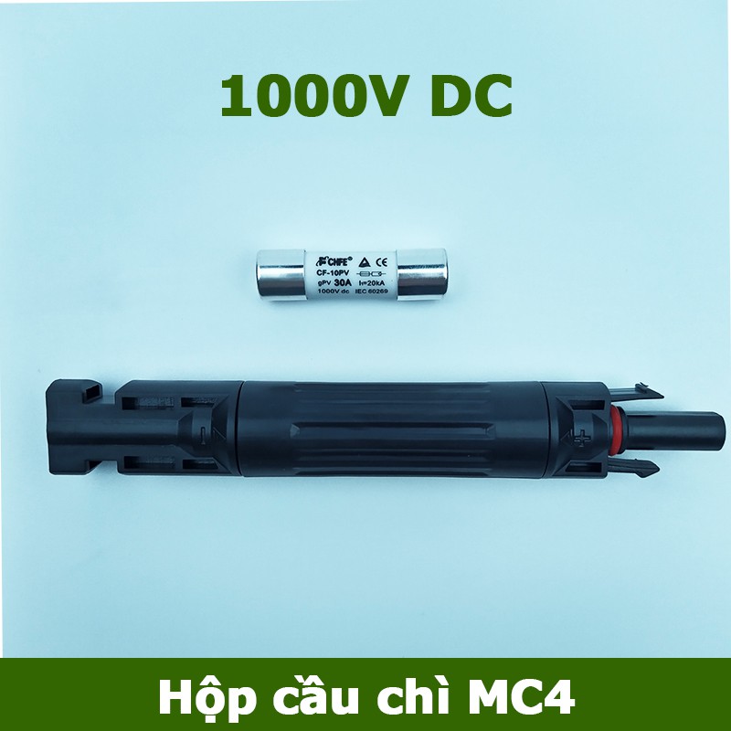 Mc4 Solar 1000V DC fuse box with fuse for Solar power 10A 12A 15A 16A ...