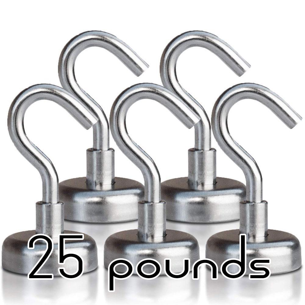 25 POUNDS METAL MAGNET HOOK STRONG HOOK (5 pcs ) | Shopee Philippines