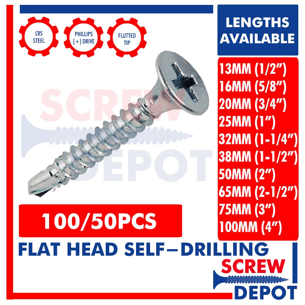 100/50PCS Ficem Screw / Window Screw / Hardiflex or Hardieflex Screw ...