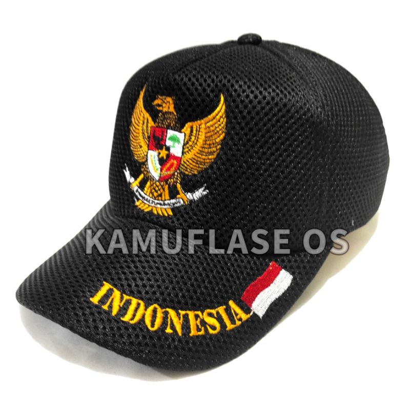 Indonesian GARUDA EMBROIDERED MESH HAT | Shopee Philippines