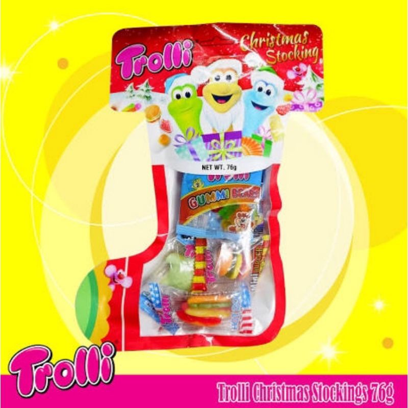 TROLLI CHRISTMAS STOCKINGS 76G/GIFT BOX ( CHRISTMAS CANDIES FOR KIDS ...
