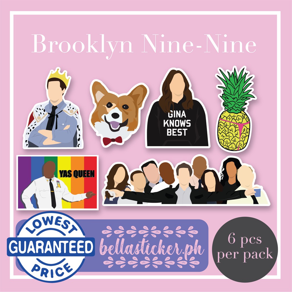*WATERPROOF LAMINATED* BROOKLYN NINE-NINE WATERPROOF STICKER PACK ...