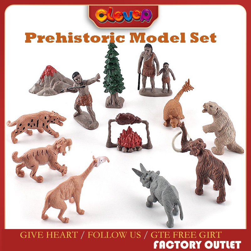 Children's Simulation Wild Animal Toy Model Mini Prehistoric Animals ...