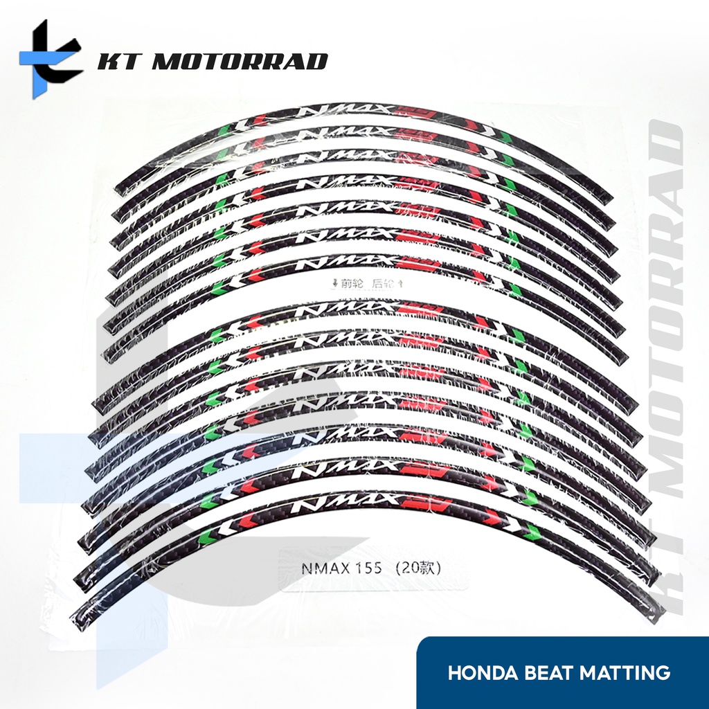 KT NMAX V1/V2 Mags Sticker [Whole Set] Motorcycle wheel stickers Rim ...
