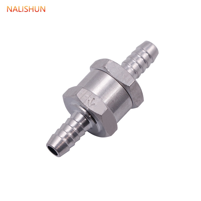 One Way Valves Aluminium Alloy Air Fuel Oil Non Return Check Valve Fit ...