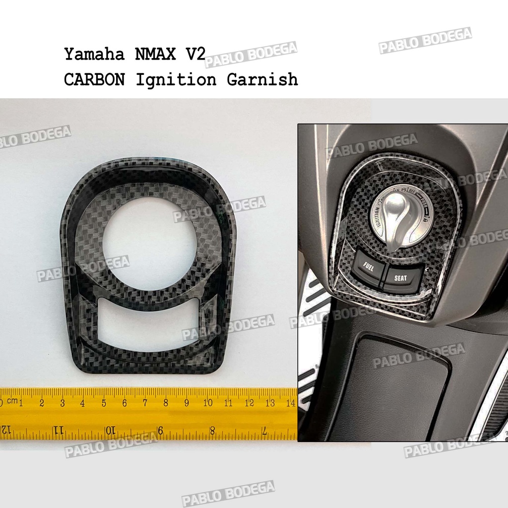 Yamaha NMAX V2 Ignition cover garnish carbon black plug and play ...