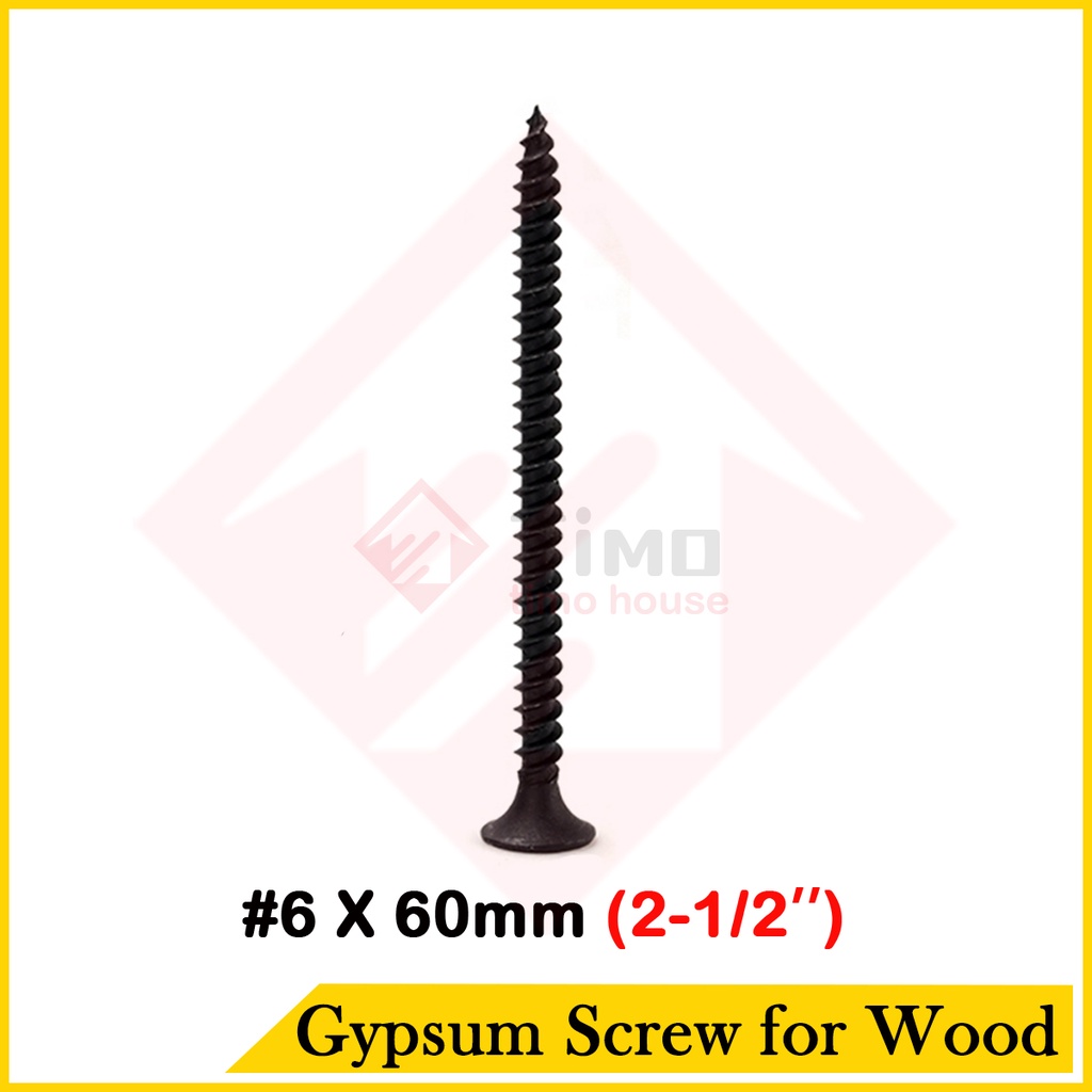 (500pcs) Gypsum board Drywall Black Screw gymsum screw wood for ...