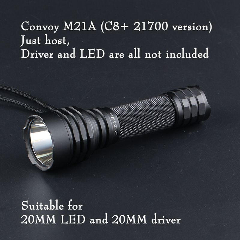 Convoy M21A Flashlight Host 21700 version no LED no driver | Shopee Philippines