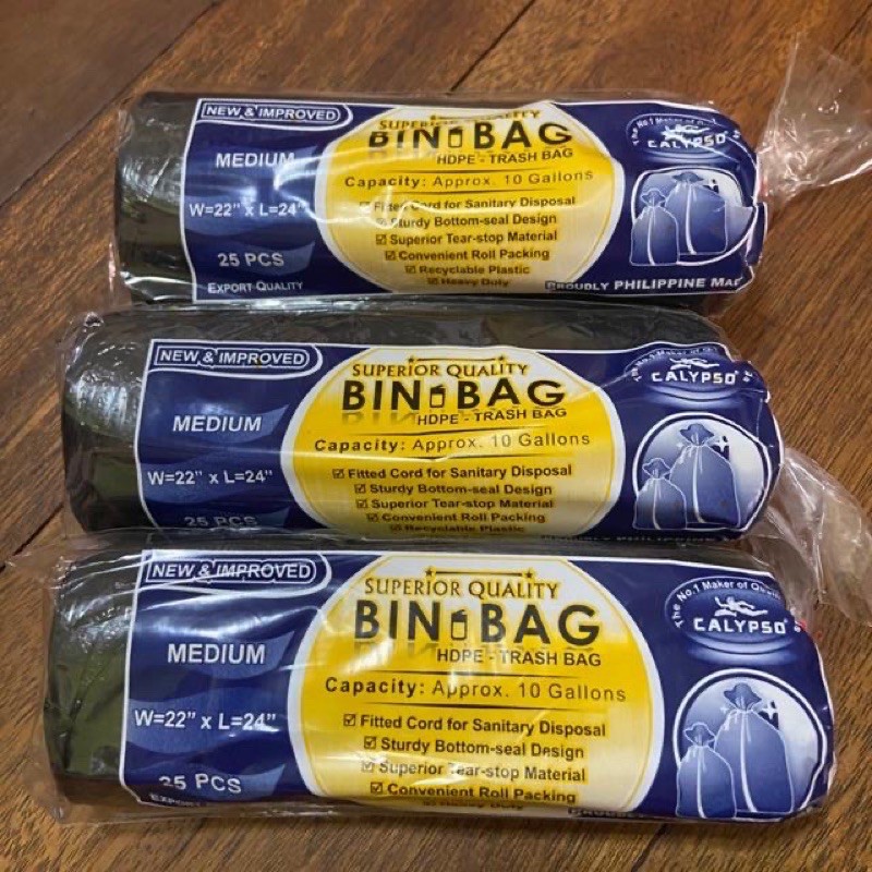 Calypso Bin bag / Garbage Bag / Trash bag rolls | Shopee Philippines