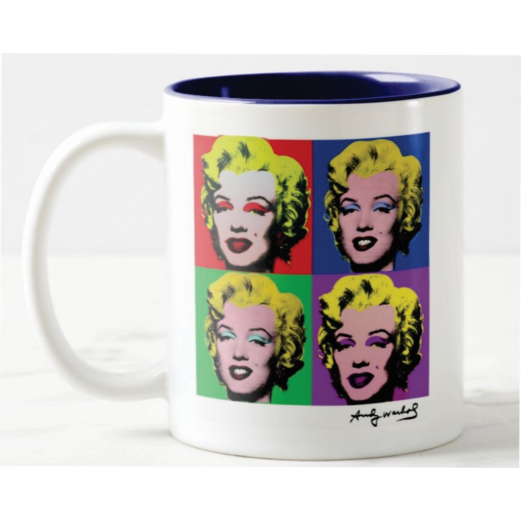Marilyn Monroe Andy Warhol Abstract Painting Art-Inspired Coffee Mug ...