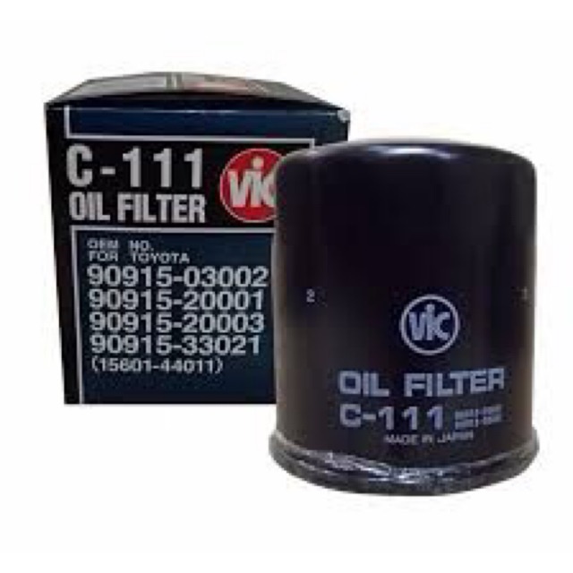 Vic Oil Filter C-111 Fortuner/ Innova/ Rav4/ Hiace/ Hilux/ Grandia (C111) | Shopee Philippines