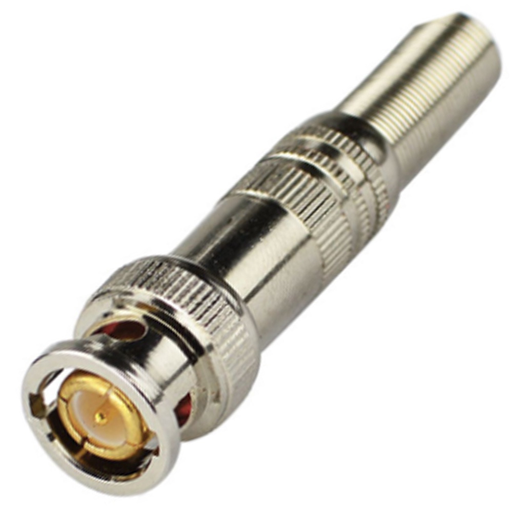 BNC Connector Gold (scew type) for CCTV Coaxial RG59 and RG6 | Shopee ...