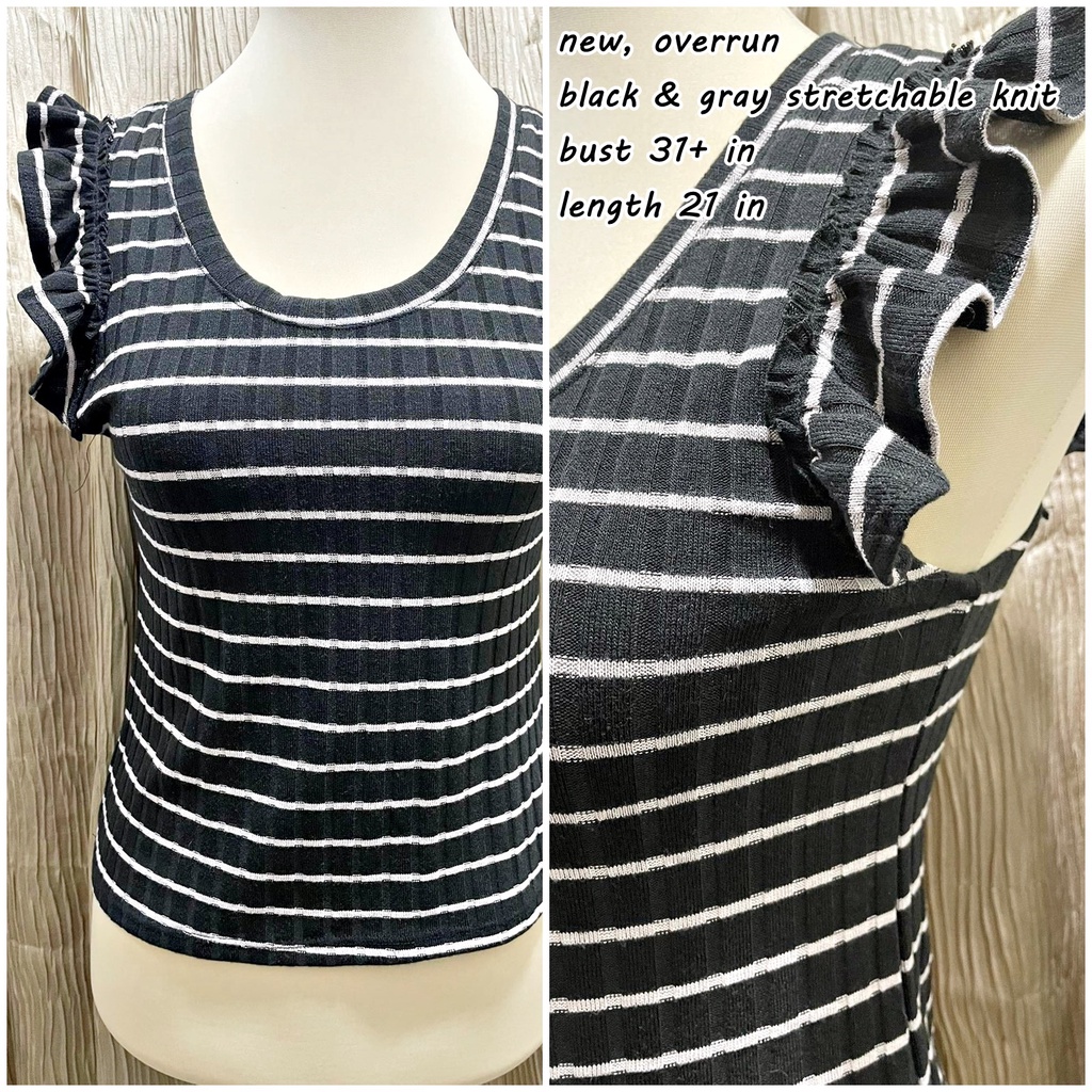 Sleeveless Tops | S-M | cami tank top | halter sando | stripes floral ...