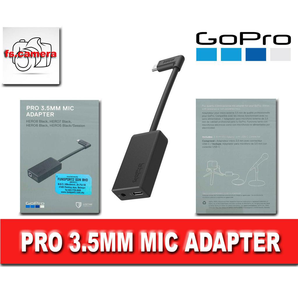 GOPRO Pro 3.5MM MIC ADAPTER ( HERO 5/6/7/8/9/10/11/HERO SESSION ...