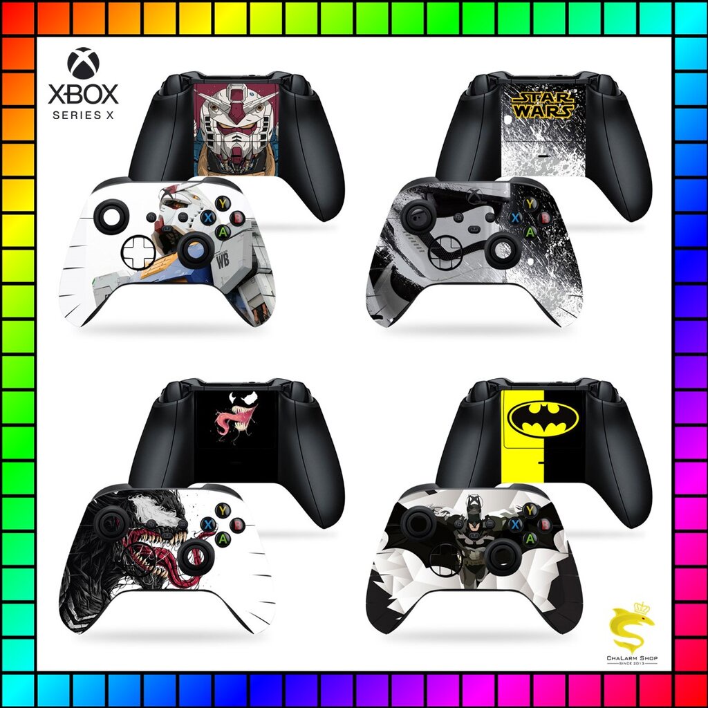 Vinyl Sticker Xbox Series S/X Front-Back Free 1 Pair Of Analog Silicone ...
