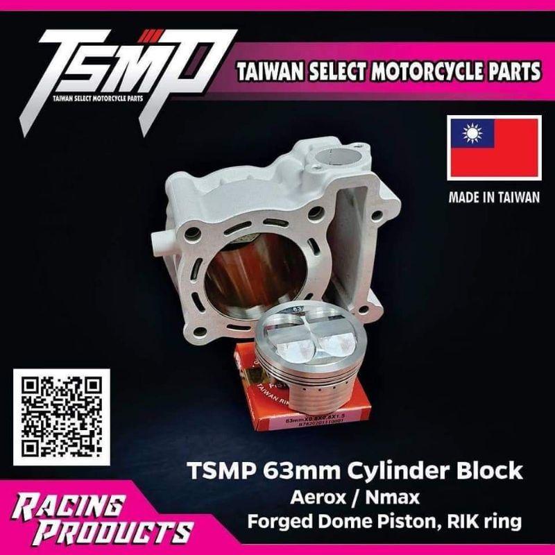 TSMP 63mm Cylinder Block Aerox Nmax | Shopee Philippines