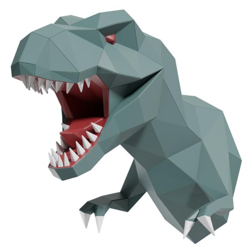 Art Crafts Diy Toys Dinosaur 3D Paper Model Statue Sculpture ...