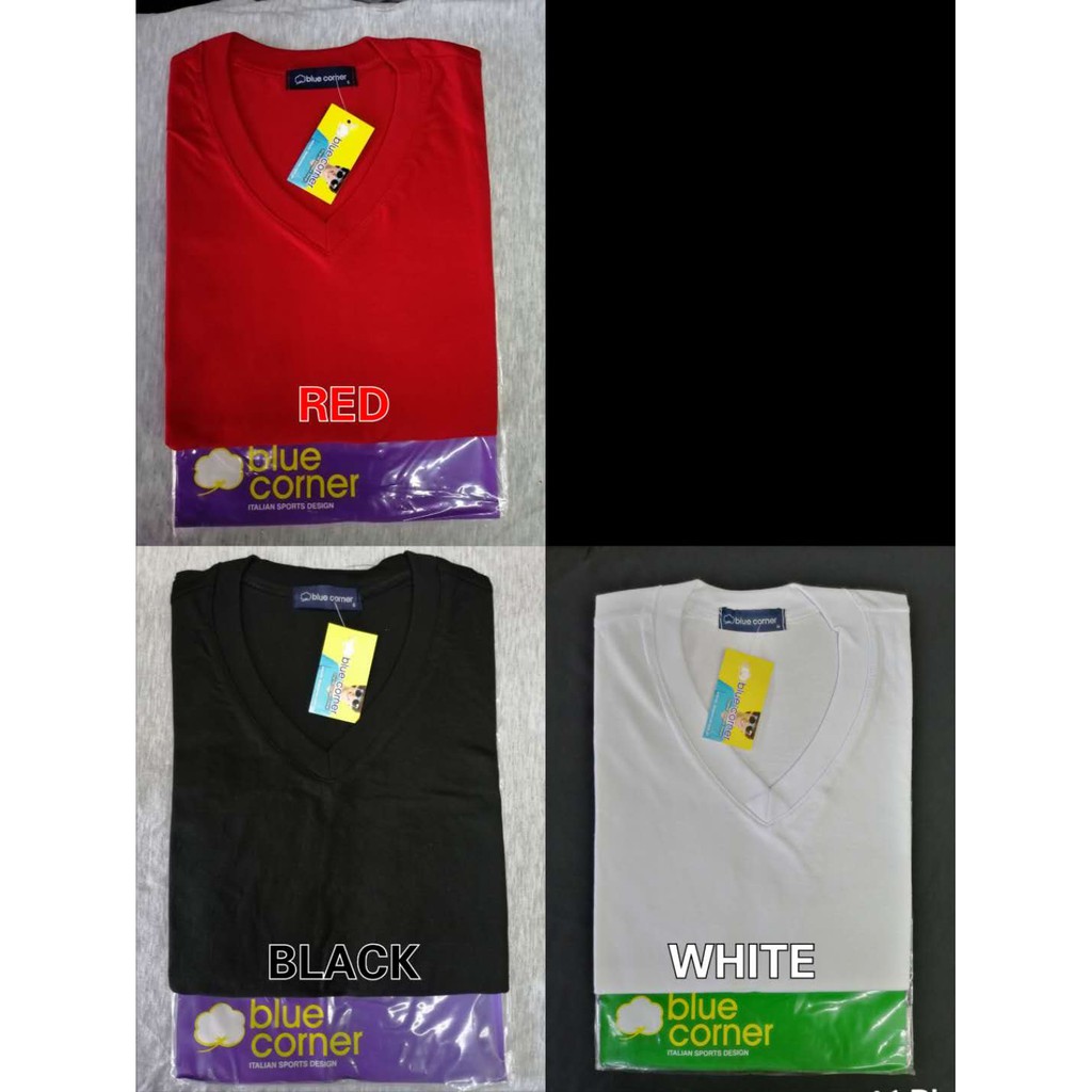 Blue Corner V-neck For Adult (UNISEX) (COLORED & WHITE) | Shopee ...