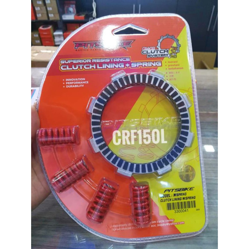 PITSBIKE CRF 150 CLUTCH LINING w/ CLUTCH SPRING RACING CRF150 L XR125 ...