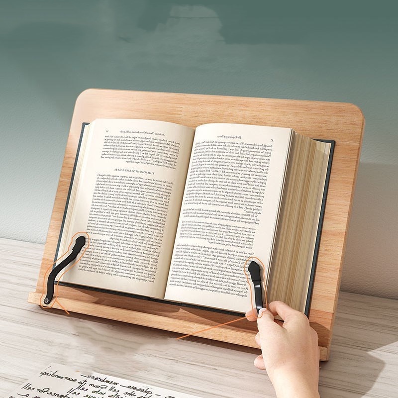 Adjustable Reading Rest Table Home Study Room Book Holder Stand Pages ...