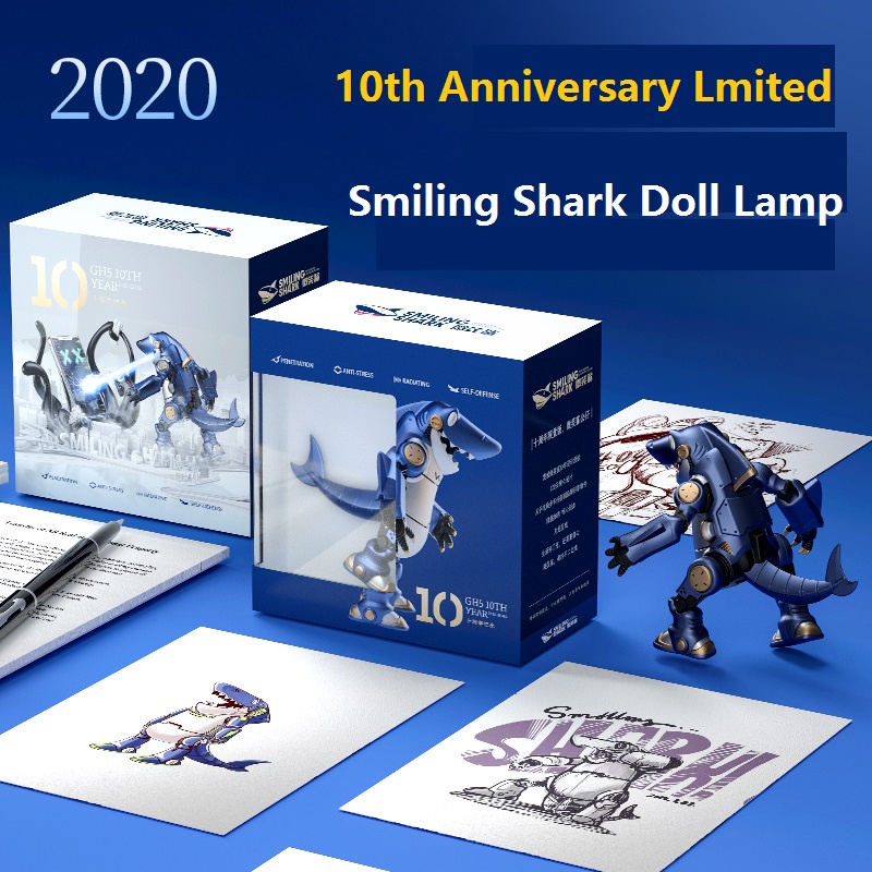 Smiling Shark Original Work Light COB Flash Light Rechargeable Portable ...