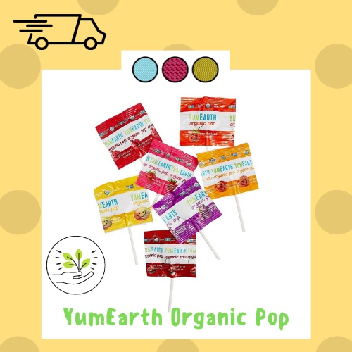 YumEarth, Organic Pops, Favorites Lollipops Assorted Snack Candy ...