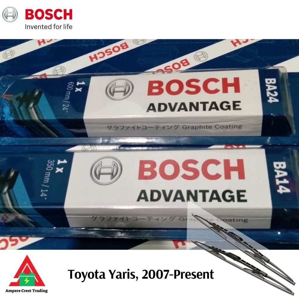 Bosch Advantage Wiper Set Of 2 24 14 For Toyota Yaris 2007 Present