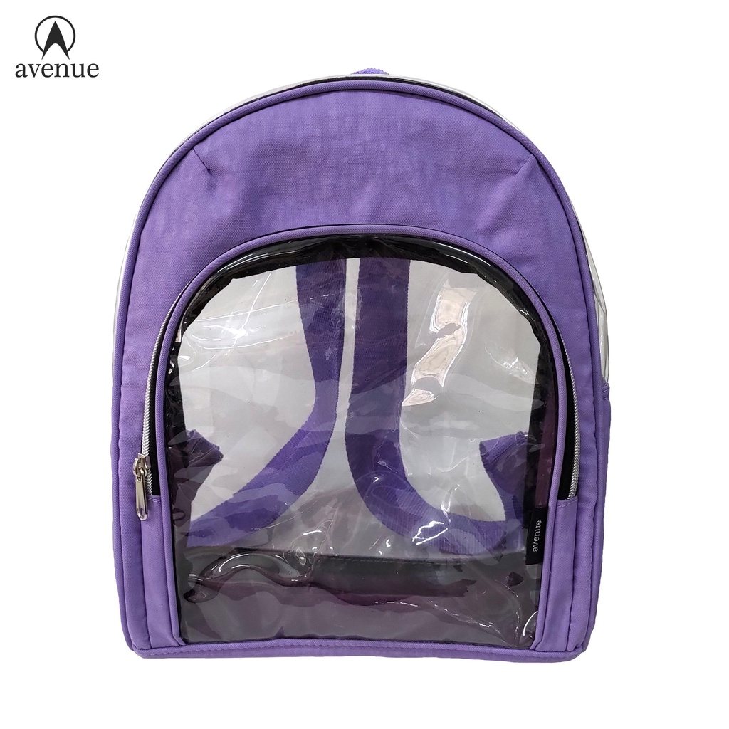 Avenue #358 Transparent PVC Clear Ladies Backpack Thick Plastic Bag ...