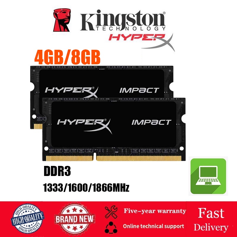 [COD] Ready Stock kingston Hyperx 4GB/8GB Laptop Memory Sodimm DDR3 DDR3L-12800 PC3-14900 PC3 ...